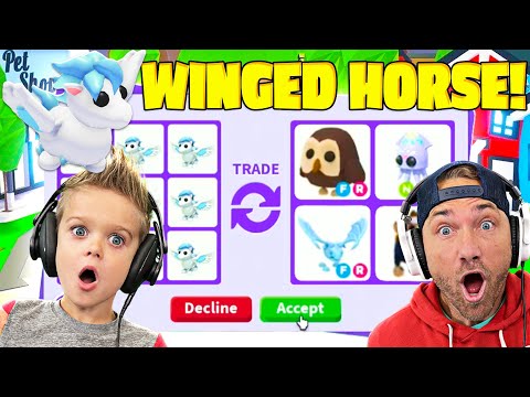 We Trade Only NEW WINGED HORSES! You Won't Believe These Offers! Roblox Adopt Me