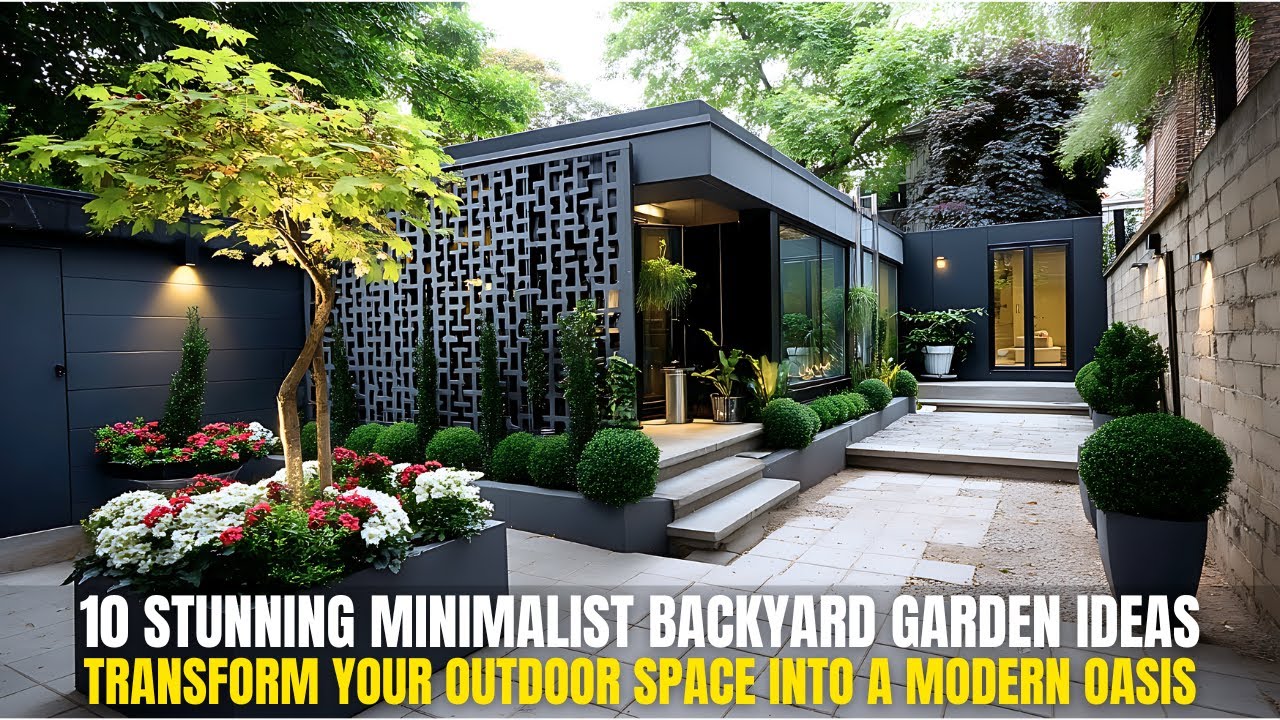 10 Stunning Minimalist Backyard Garden Ideas | Transform Your Outdoor ...