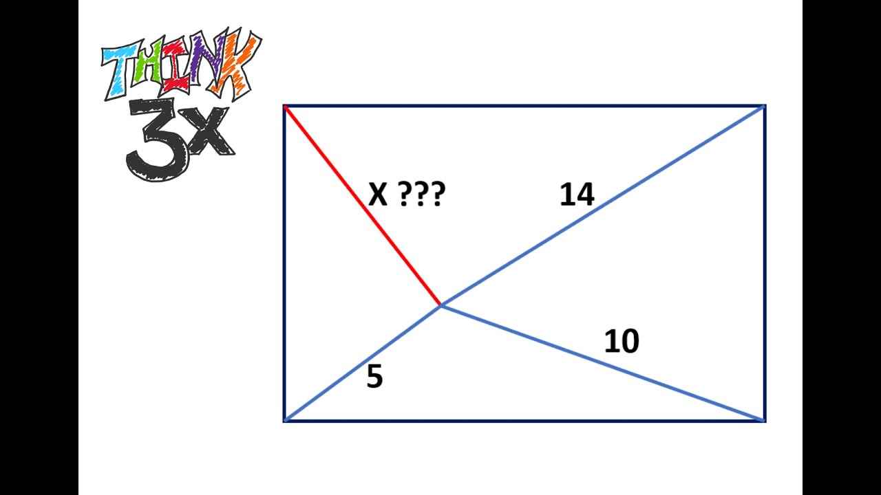 Geometry! What is the length of the fourth line intersecting at a point ...
