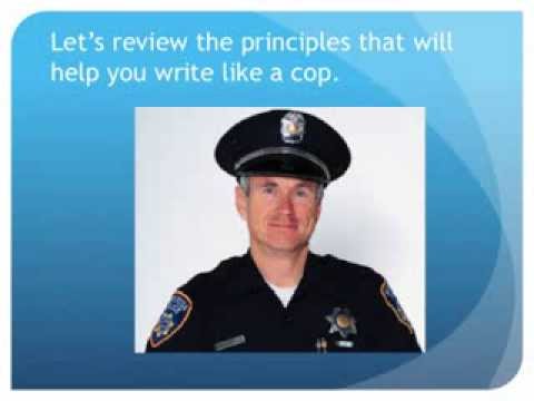 How to Write Like a Cop - YouTube