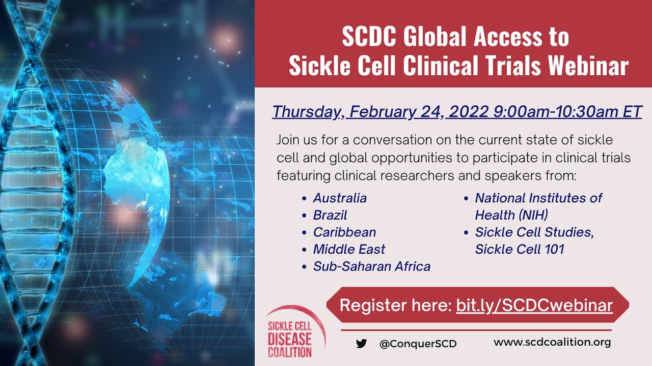 SCDC Global Access to SCD Clinical Trials Webinar - February 24, 2022 ...