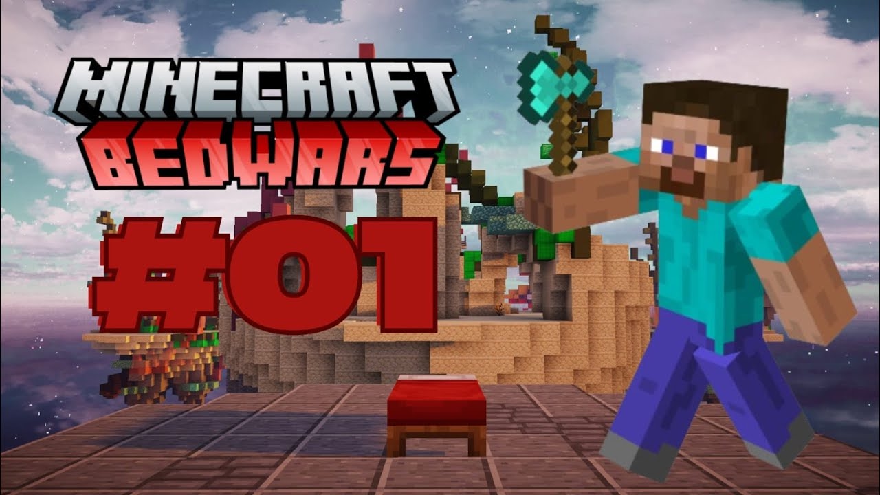Jogando bed wars no minecraft - YouTube