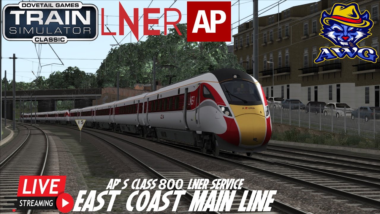 Train Simulator LIVE|East Coast Main Line London To Peterborough With AP's Class 800 LNER|7/11 ...