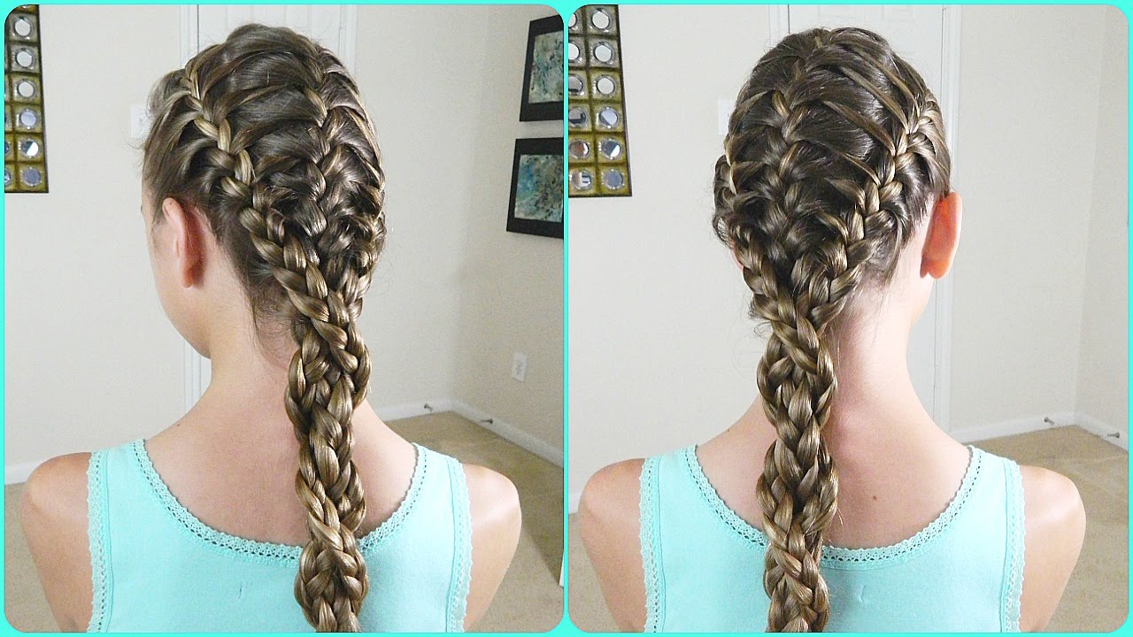 The Triple Feathered French Braid / Bonita Hair Do - YouTube