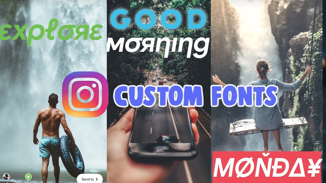 How to Add Custom Fonts to Instagram Stories Without using any App ...