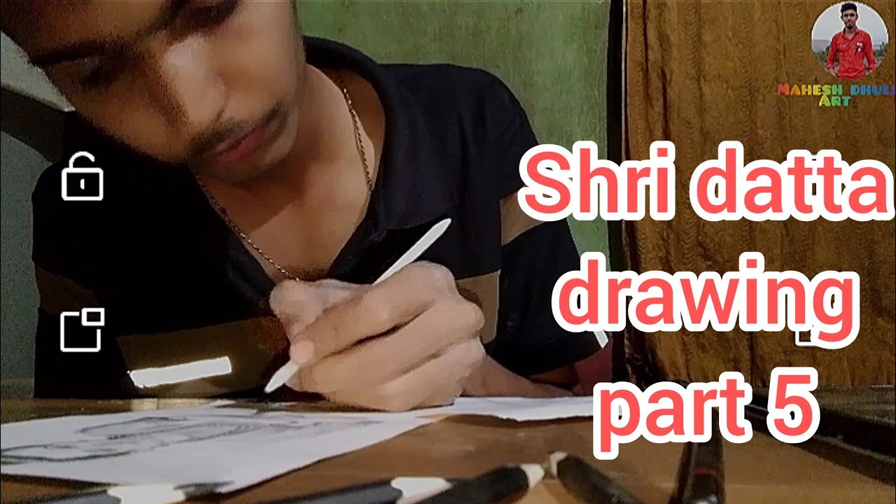 shri datta drawing part 5 - YouTube
