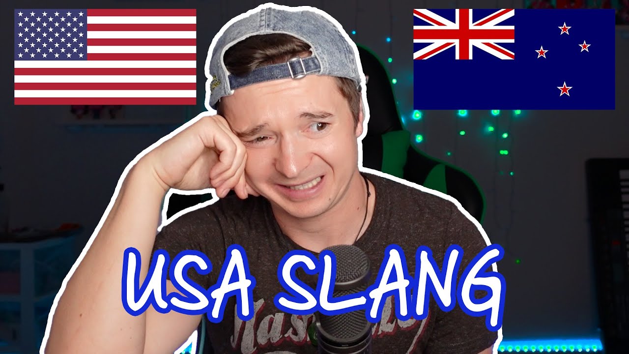 New Zealander GUESSES USA slang - YouTube
