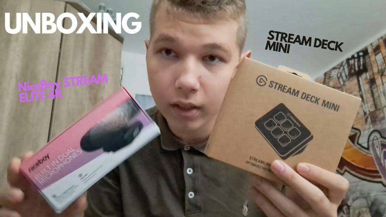 UNBOXING na NiceBoy STREAMELITE 4K a STREAM DECK MINI - YouTube