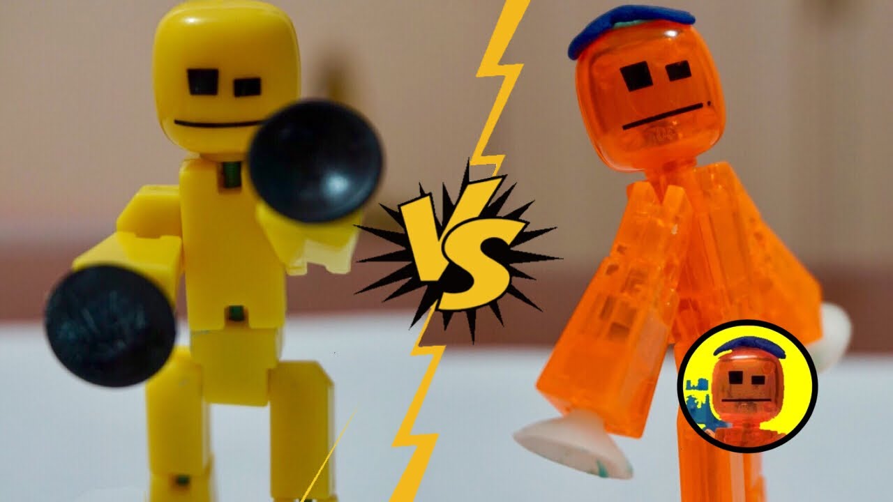 ORANGE vs YELLOW | Stikbot Battle - YouTube