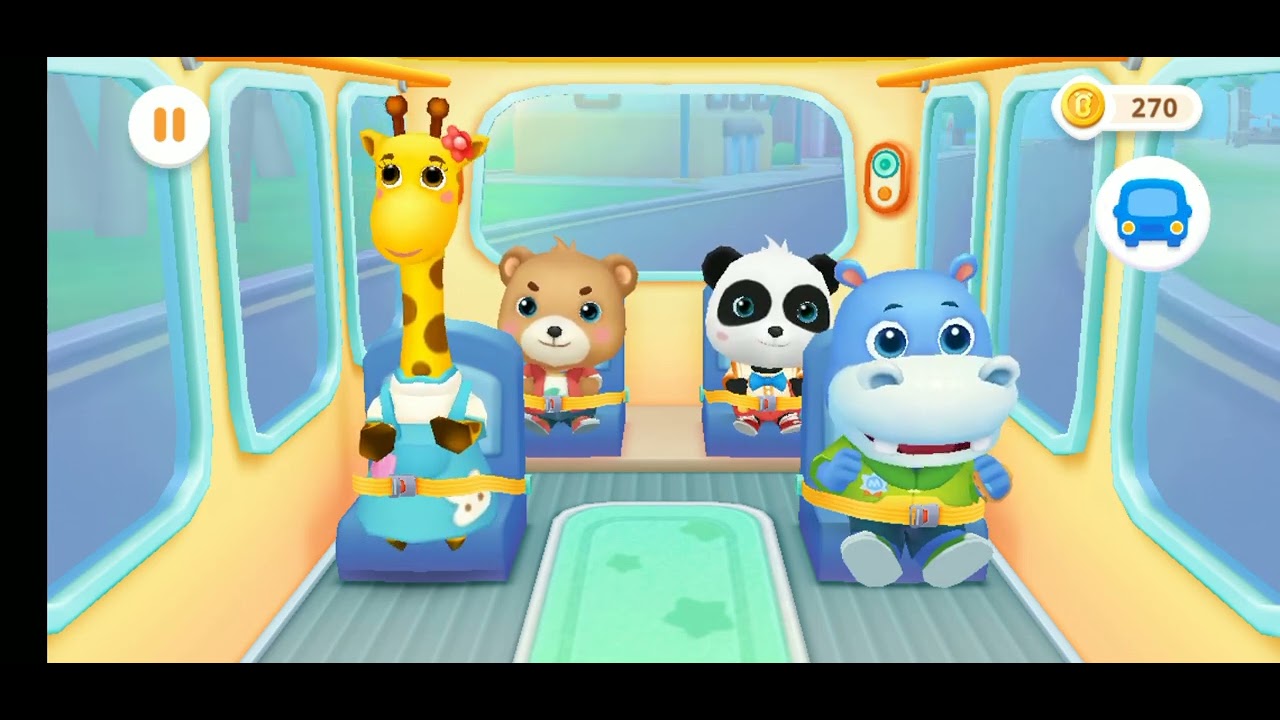 Baby bus school little panda - YouTube