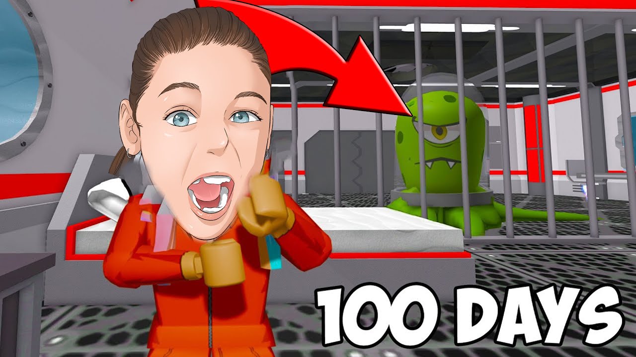 Can we Escape the UFO ALIEN PRISON Roblox Family Challenge - YouTube