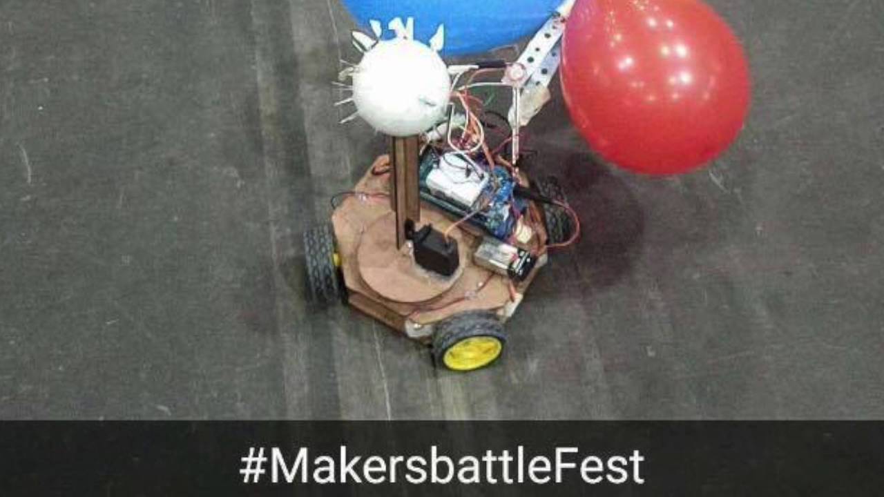 Balloon battle RC Car project - YouTube