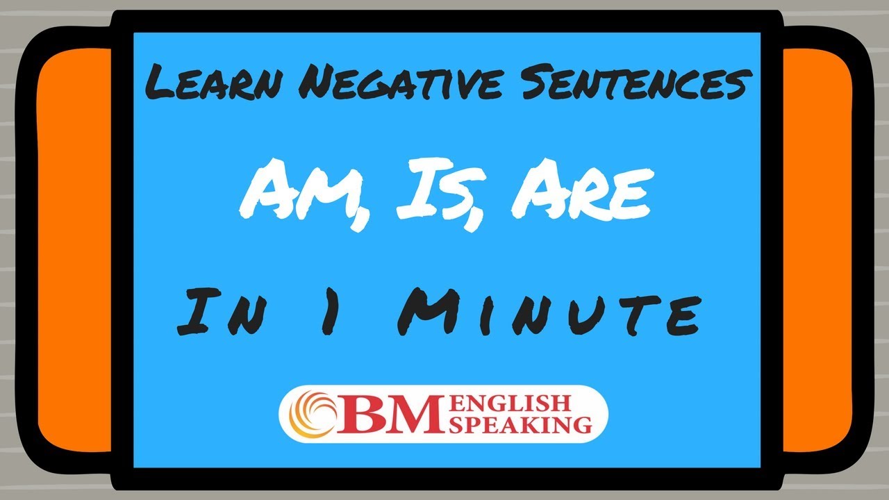 am/is/are Negative Sentences | Online English Grammar Lessons | Learn ...