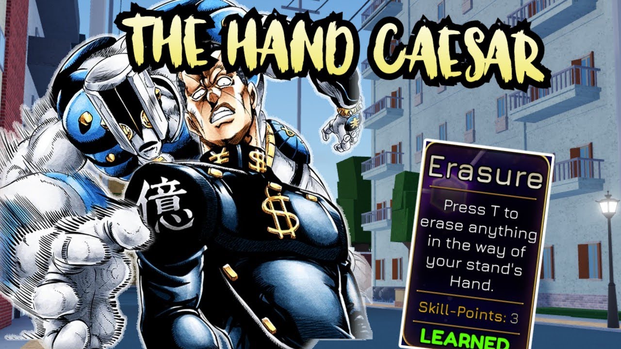 [YBA] Erasing Stand Users with The Hand Caesar Hamon! - YouTube
