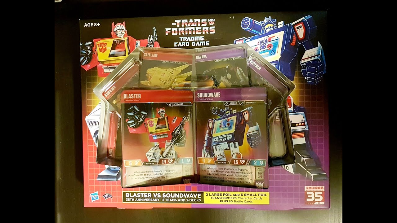 Blaster vs Soundwave 35th Anniversary Set Opening | Transformers TCG ...