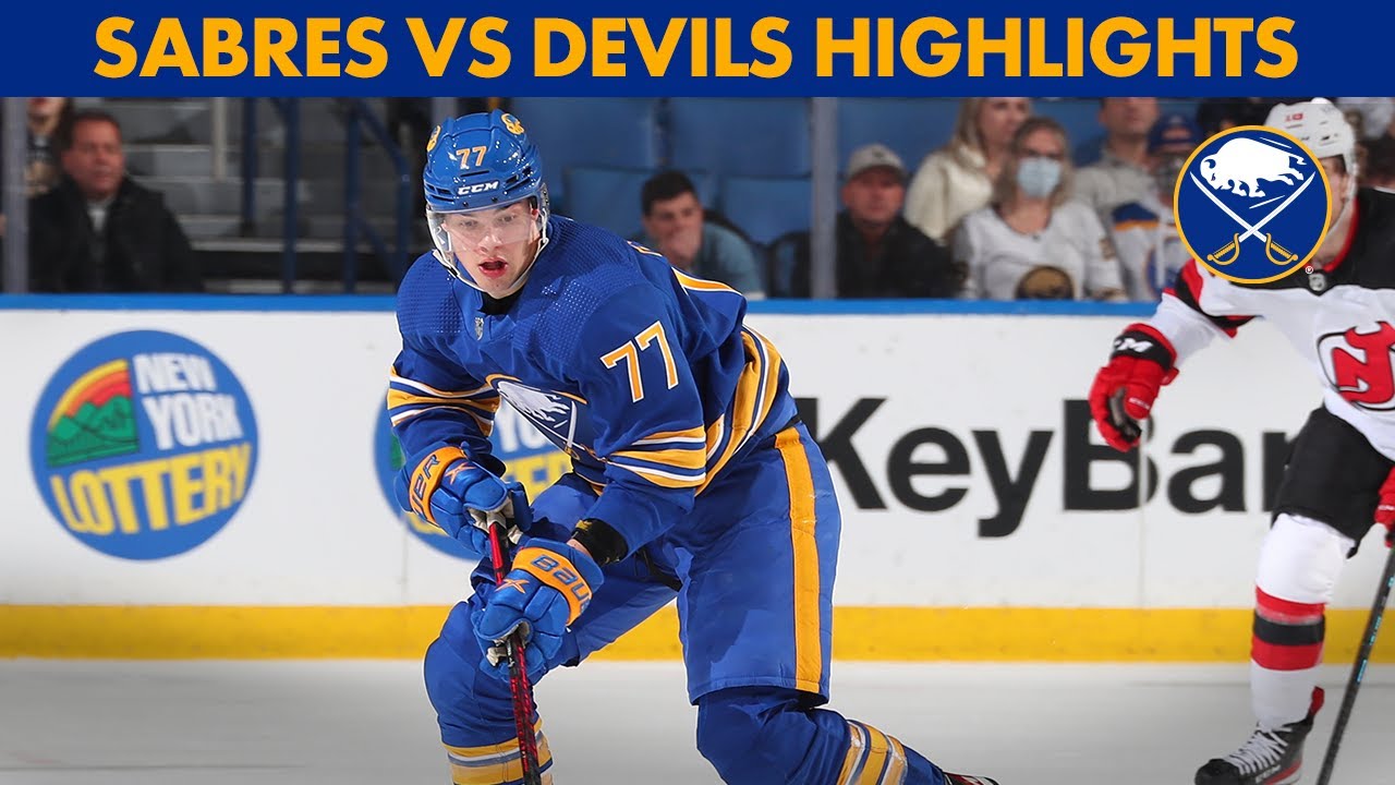 Buffalo Sabres Highlights From 4-3 Loss to Devils | Thompson with Two ...