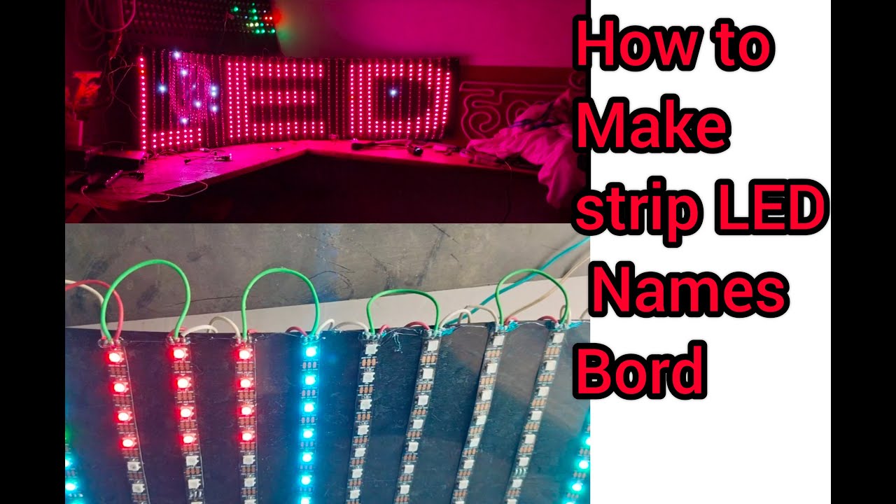 Pixel Led Name Bord Ho to make led Name bord led bord kesay bnatay hai ...