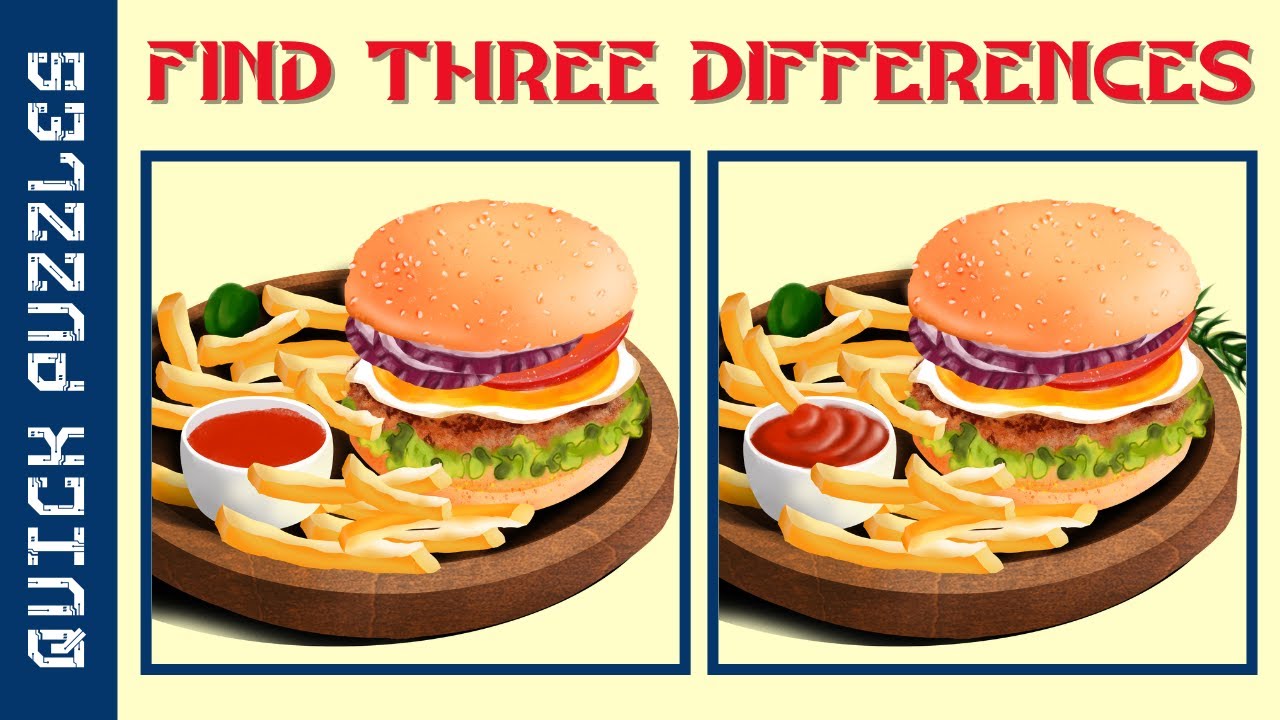Find Three Difference | Part 8 | Spot The Difference | Quick Puzzles ...