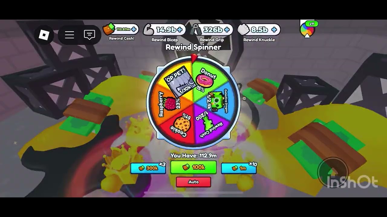 Spending 210m rewind cash on the spin wheel - YouTube