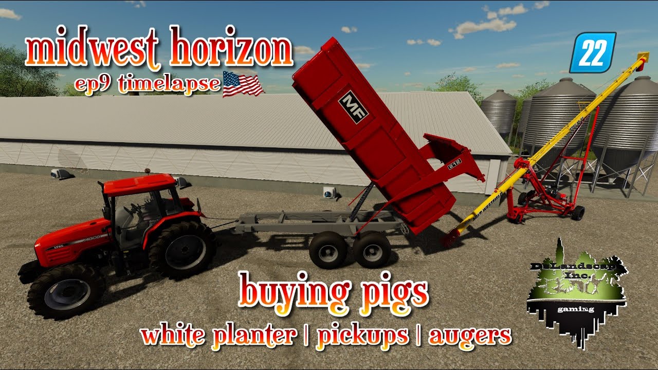 MIDWEST HORIZON EP9 TIMELAPSE | BUYING PIGS AND MACHINERY | FS22 ...