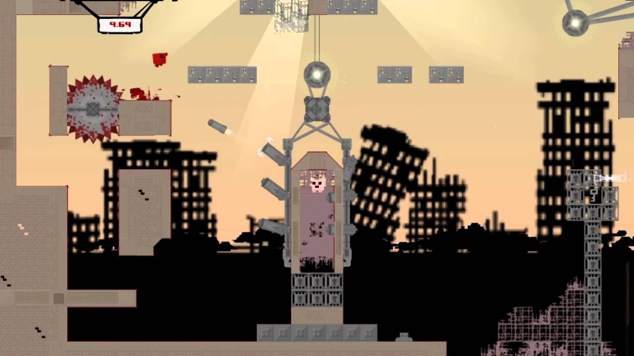 Super Meat Boy (PC) - Super Meat World / Rusty Cage [Level] - YouTube