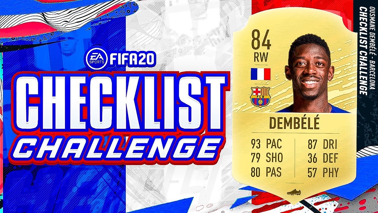 FIFA 20 CHECKLIST CHALLENGE! | Ousmane Dembelé - YouTube