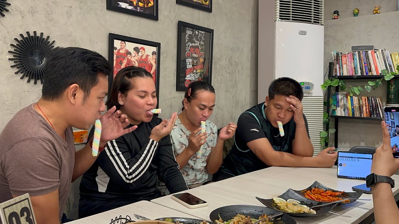 Spit or Swallow? The marshmallow eating contest | LCP Playmates - YouTube