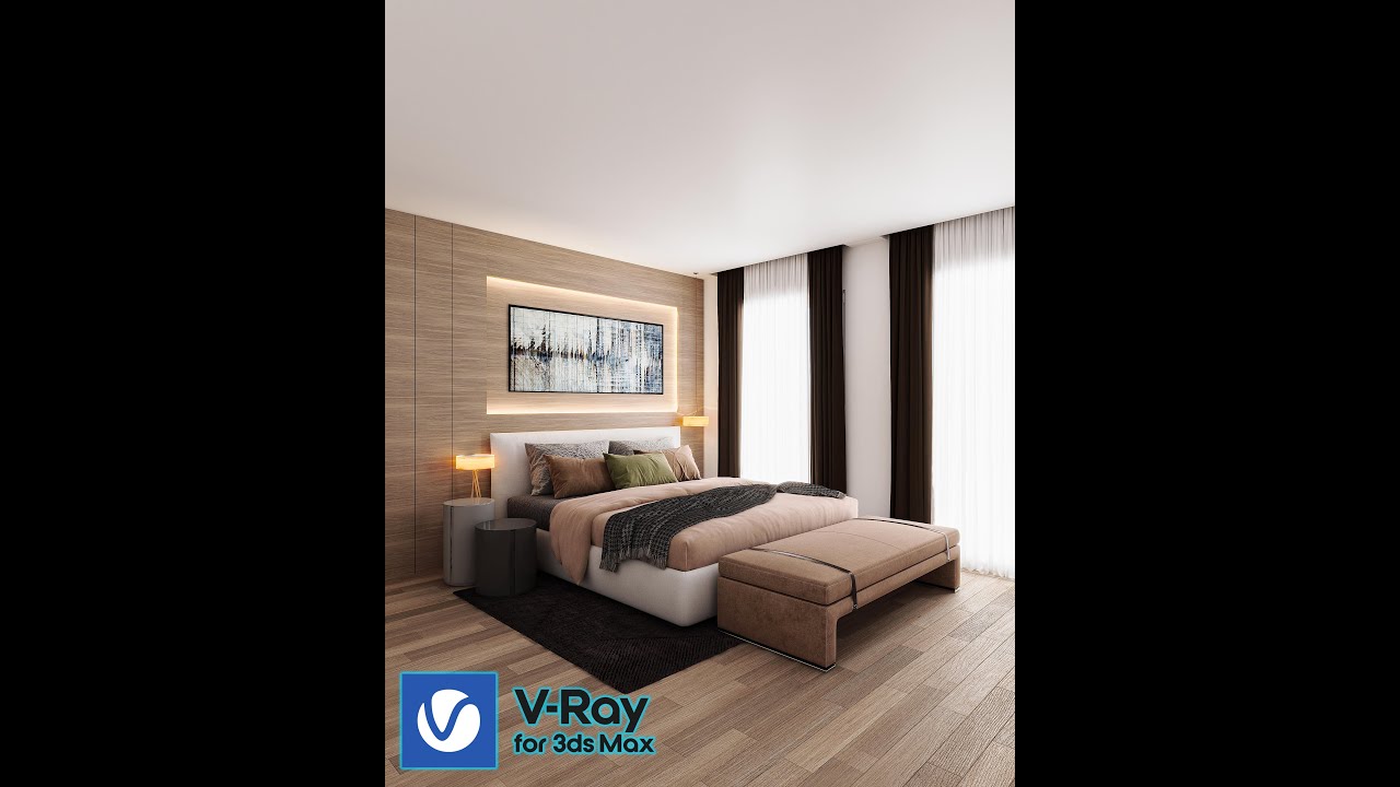 INTERIOR LIGHTING RENDERING TUTORIAL BEDROOM#01 - YouTube