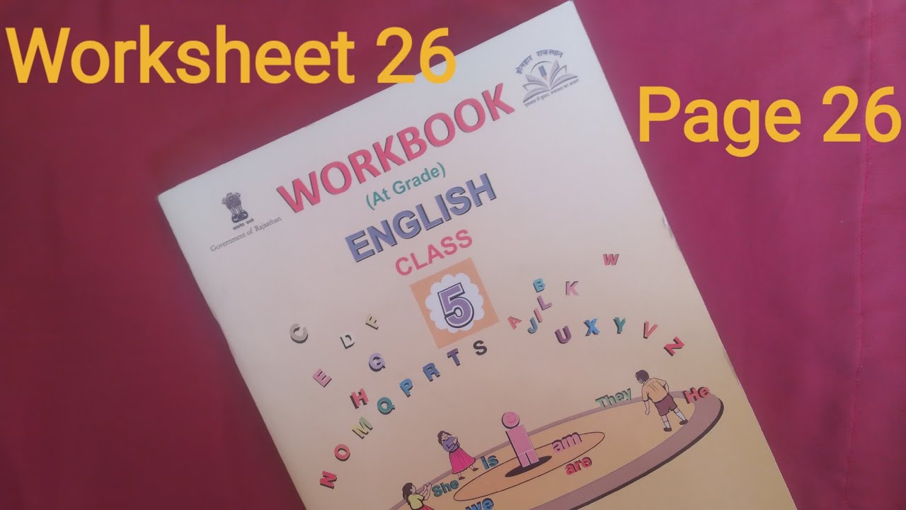 5th Class English Workbook Worksheet 26 YouTube 5th Class English Workbook Worksheet 26 YouTube