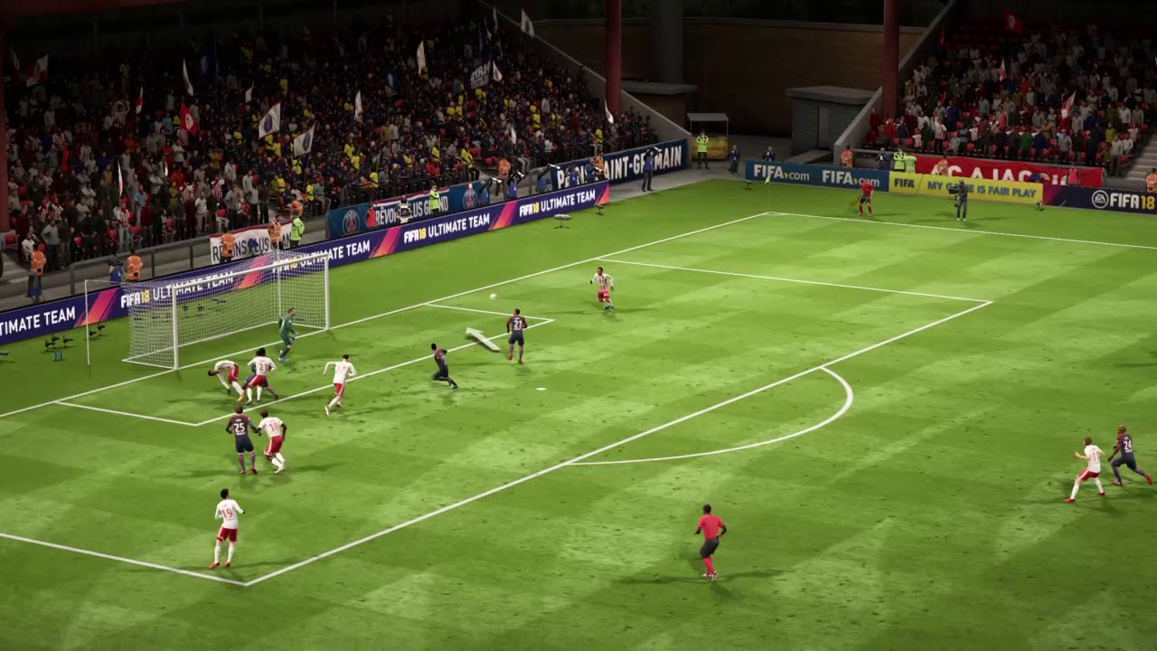 FIFA 18 control y gol - YouTube