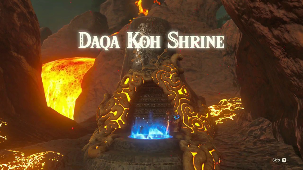 Zelda: Breath of the Wild | Daqa Koh Shrine - Eldin Tower Region - YouTube