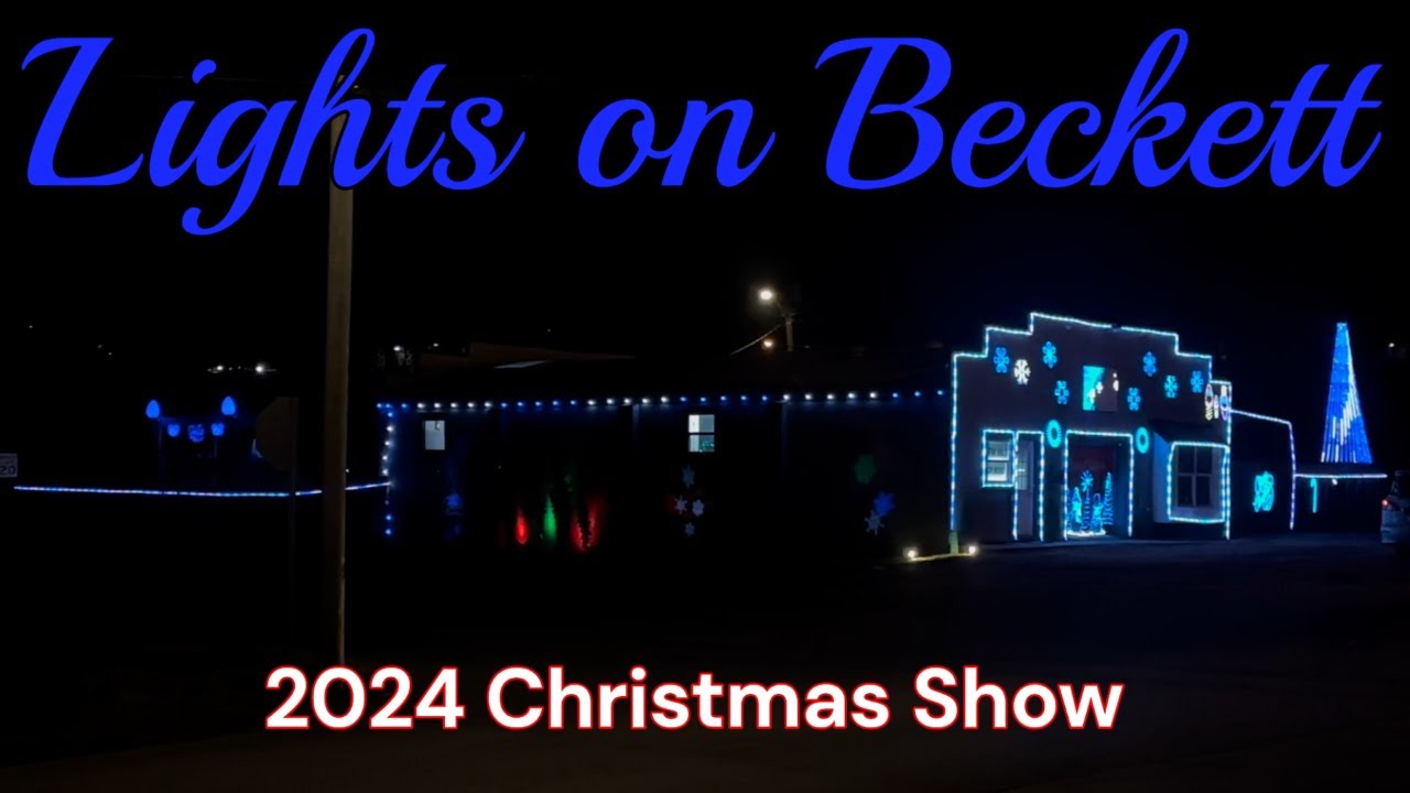 2024 Christmas Light show - Lights on Beckett - 30 Twinkly strands ...