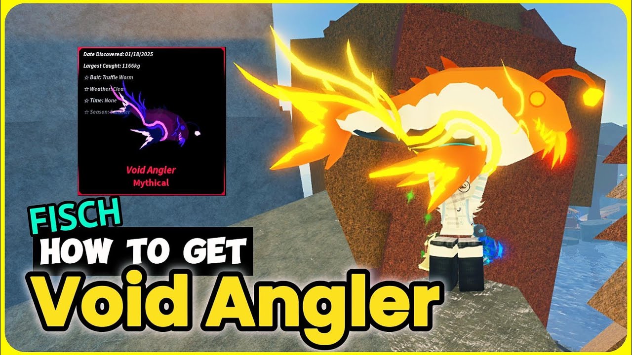 How to Catch the Mythical Void Angler in Fisch | Atlantean Storm Bestiary Guide - YouTube