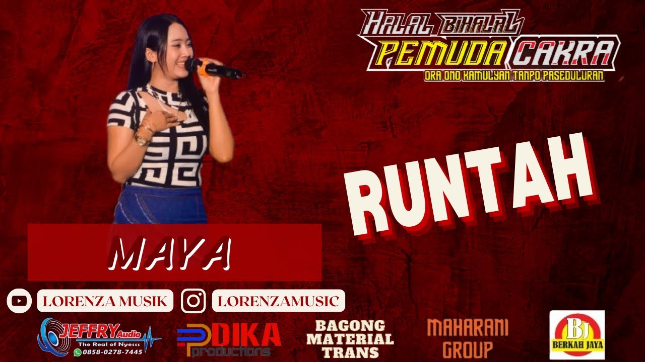 RUNTAH - MAYA SHAFIRA - LORENZA MUSIK - JEFFRY AUDIO - YouTube