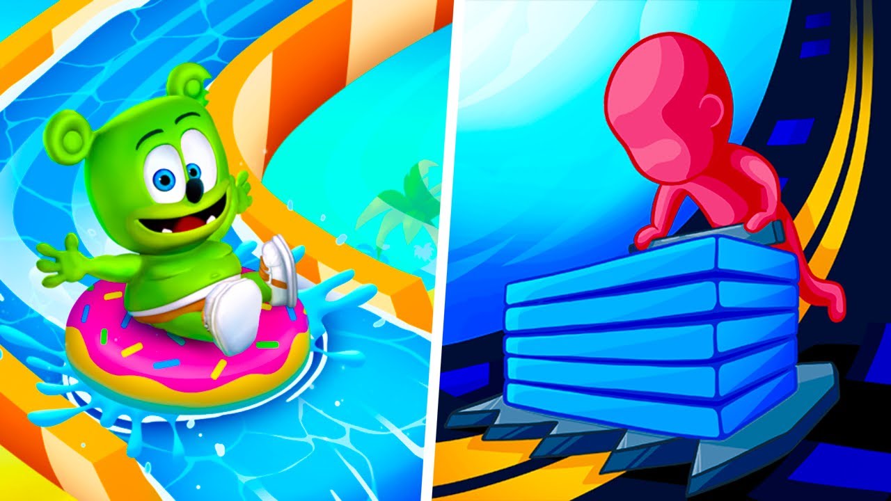 The Evolution: Stack Colors vs Gummy Bear Aqua Park Gameplay - 1⭐ ...