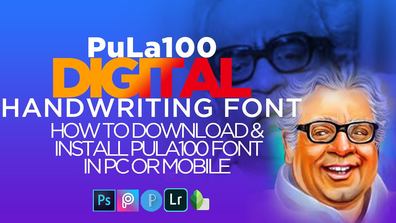 How to Download &install PuLa 100 Font in Photoshop,PC,Mobile,PicsArt ...
