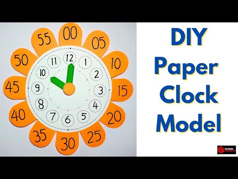 Paper Clock Model For School Project/ DIY Clock Model For School ...