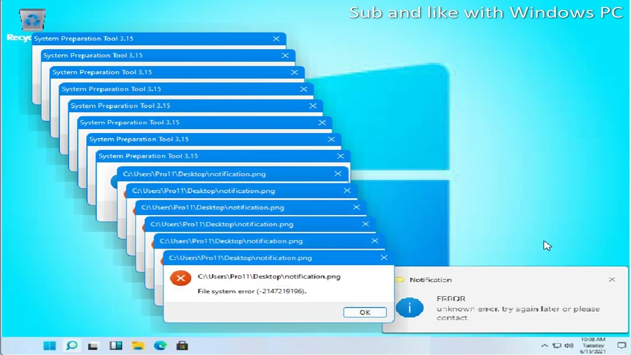 Windows 10X Crazy Error Phần 1 - YouTube