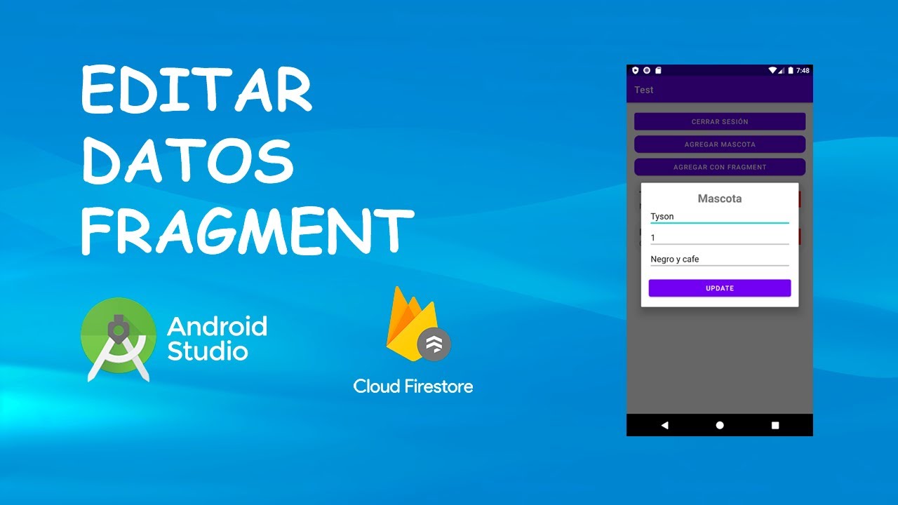 6.1. Editar registro de Firebase (FireStore) con fragment en android ...