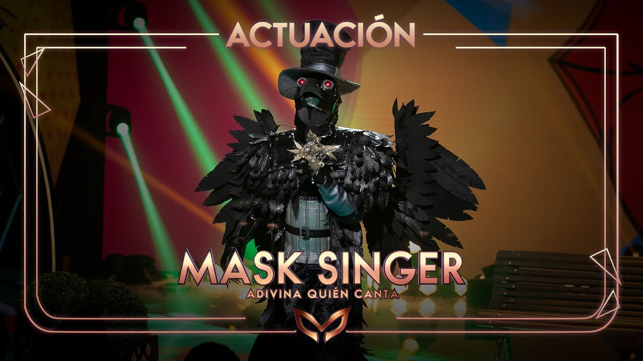 El Cuervo canta 'Besos' de El Canto del Loco | Mask Singer: Adivina ...
