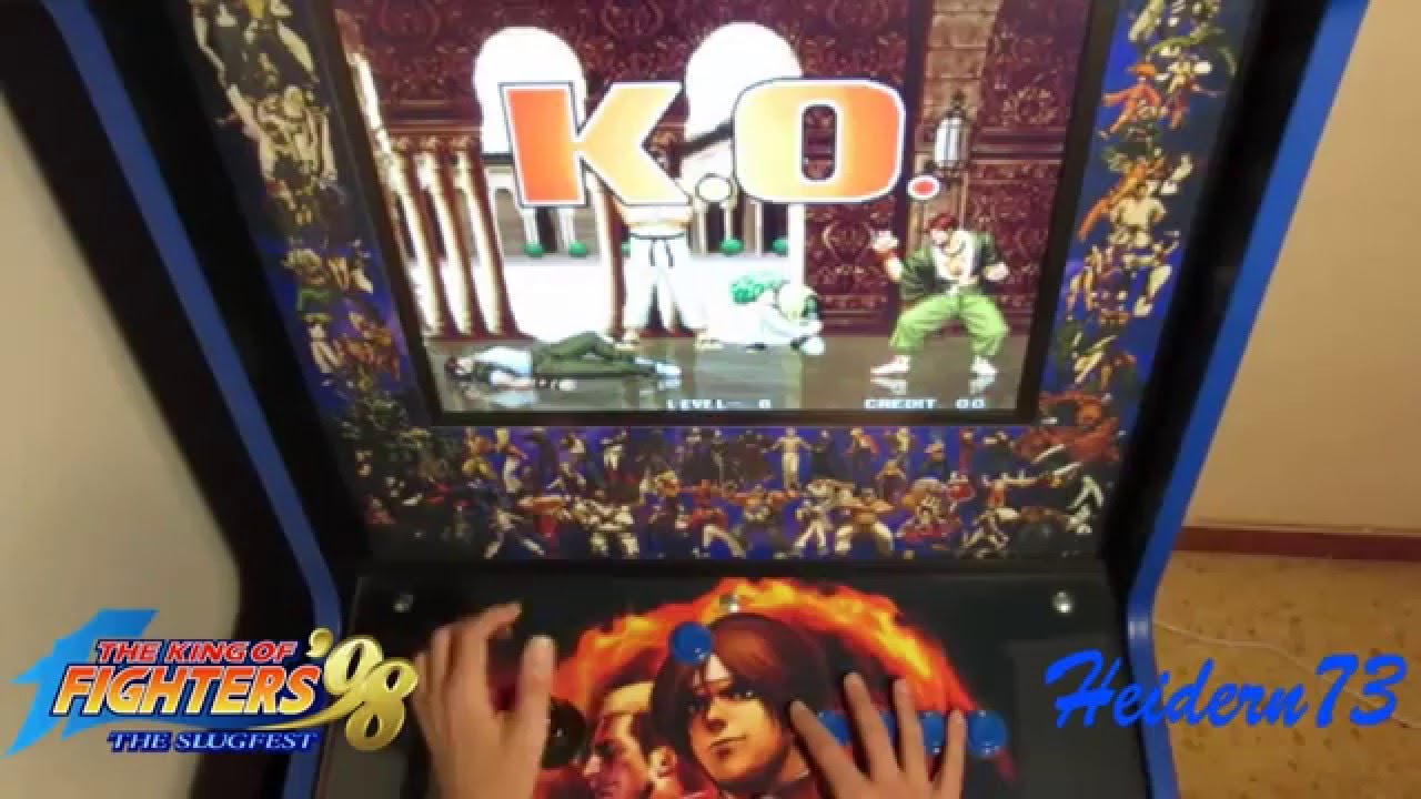 Jugando al KoF 98 en mi Arcade Cabinet (Hardest) - YouTube