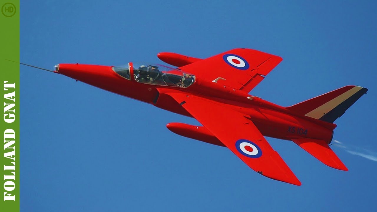 Folland Gnat - trainer aircraft - HD - YouTube