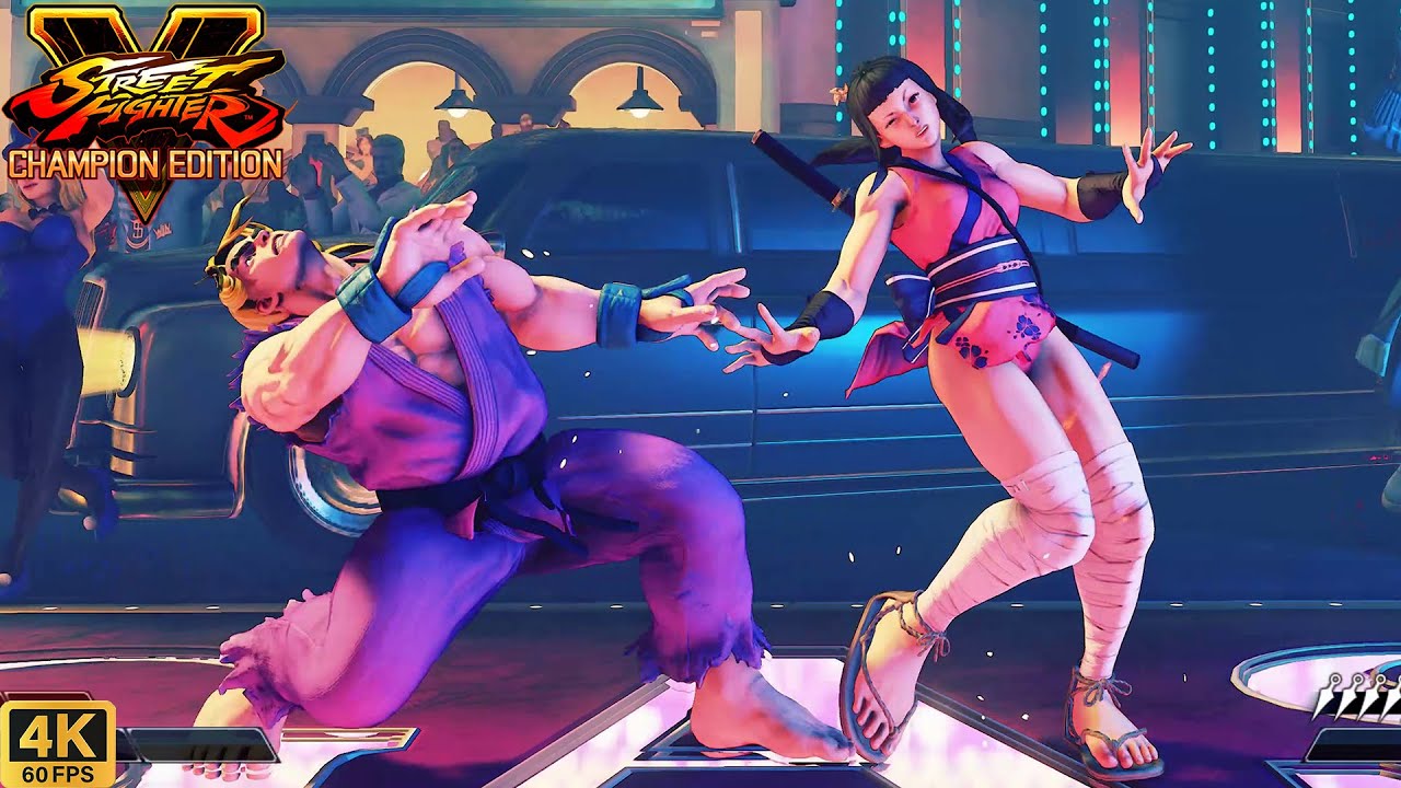 Ken vs Ibuki | Street Fighter V | CPU vs CPU AI vs AI (hardest difficulty level) - YouTube