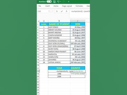 Tutorial of SumProduct Function in Ms excel | How to use SumProduct function in excel - YouTube