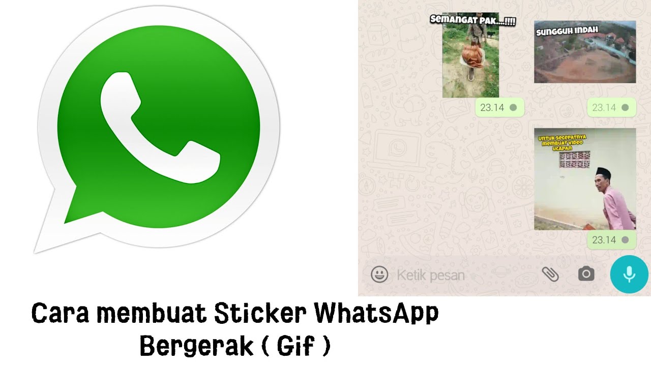Viral..........!!!! Cara Terbaru membuat Sticker Wa Gif ( Bergerak ...