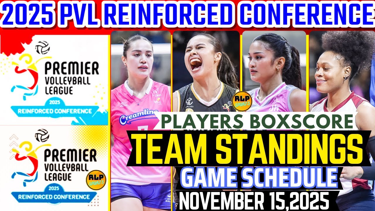 PVL LATEST TEAM STANDINGS AS OF NOVEMBER 13,2025|PVL BOXSCORE|PVL GAME ...