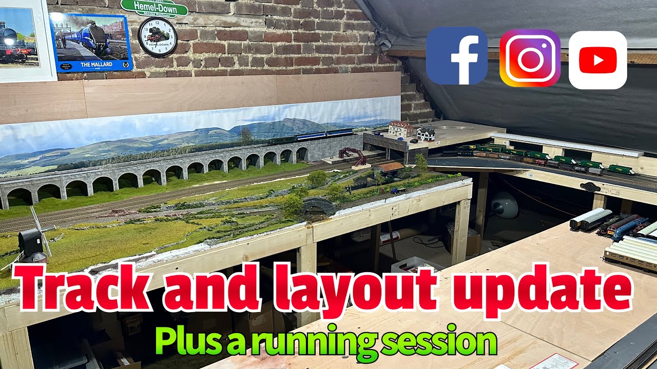 Building a model railway - track work update and layout plans - YouTube