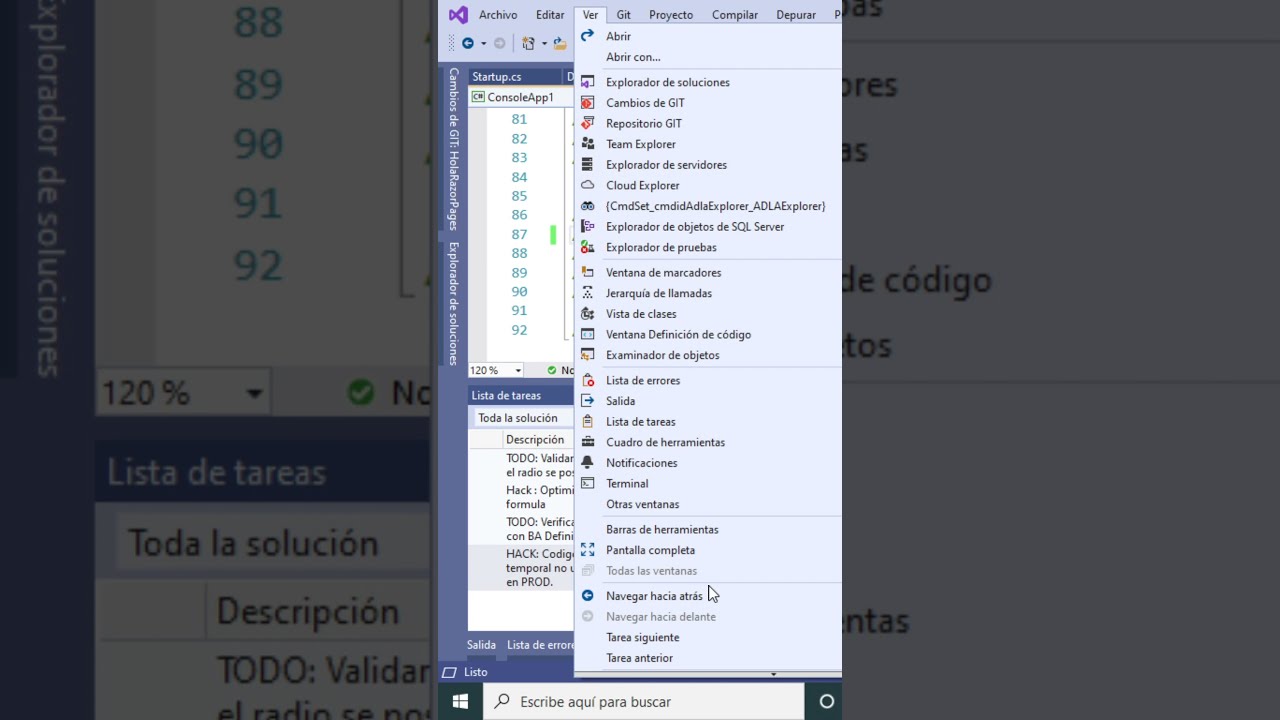La Lista de Tareas de Visual Studio #TipsVisualStudio #TipsCsharp - YouTube