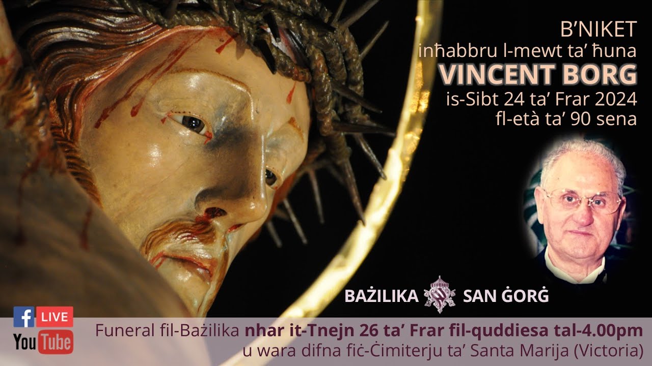 Funeral ta' Vincent Borg - 26.02.2024 - YouTube