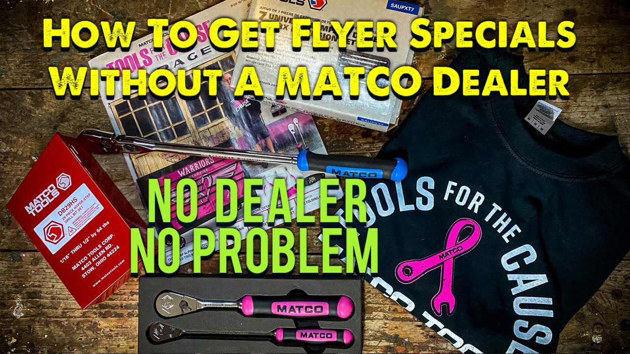 Matco Tools: How To Order Items You See Without Having A Dealer Or If ...